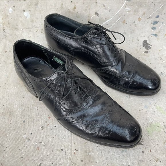 Florsheim | Shoes | Vintage 96s Florsheim Imperial Black Leather ...